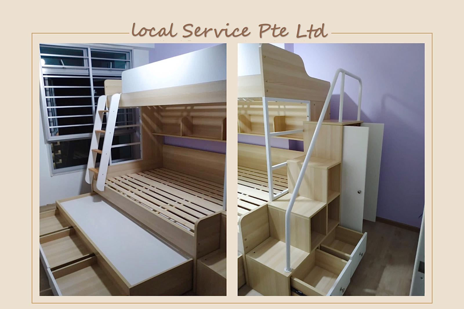 Assemble Children Solid Wood Bunk Bed At Serangoon Road - Local Service ...